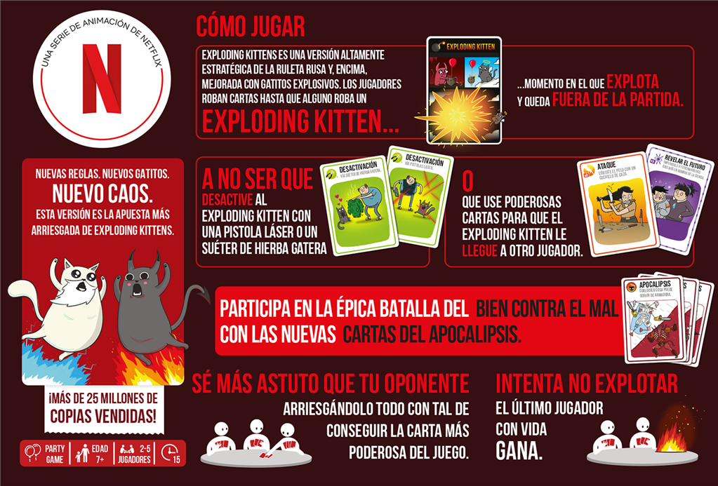 Exploding Kittens: El bien contra el mal (Español)